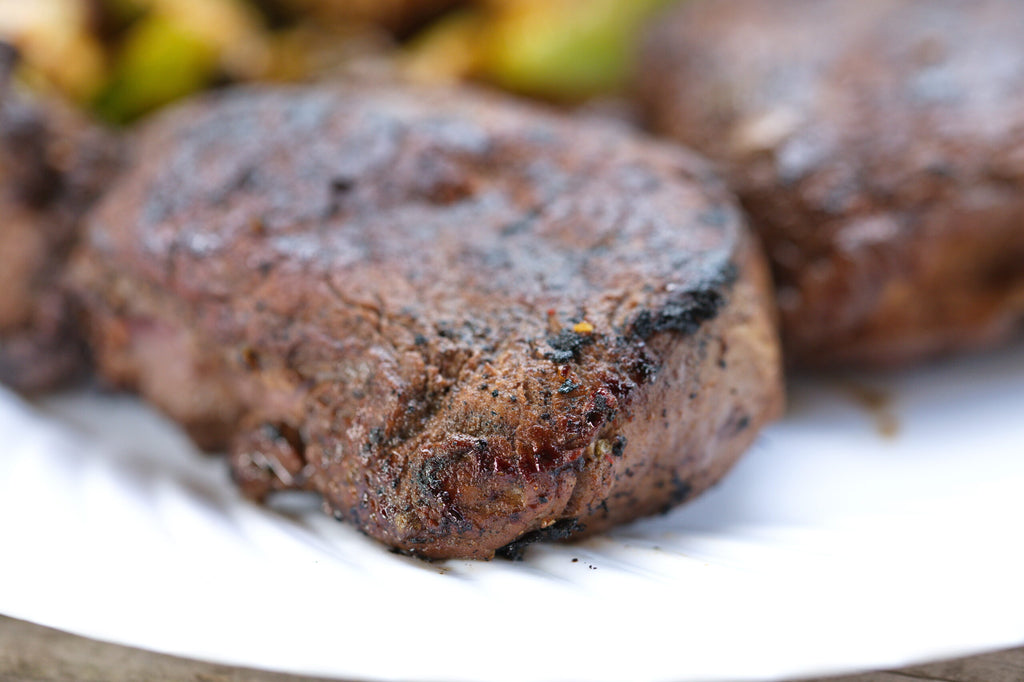 Venison boneless 4 ounce leg medallions (boneless steaks)